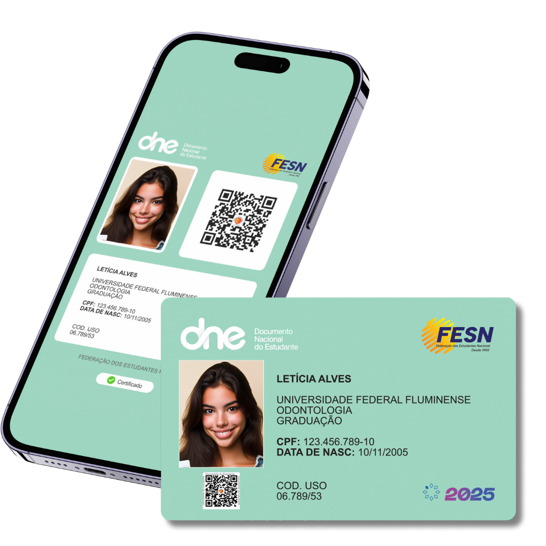 Carteirinha de Estudante Digital ou Física FESN – DNE FESN – Carteirinha de Estudante